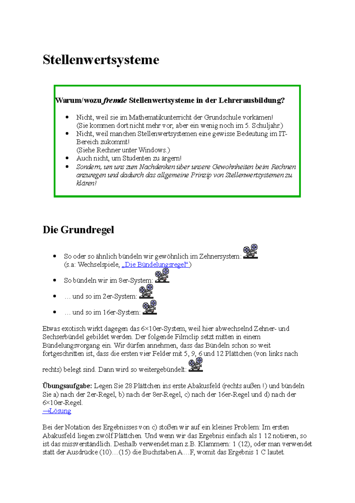Stellenwertsysteme : Folien von Arithmetik Teil 4 - Stellenwertsysteme Warum/wozu fremde - Studocu
