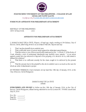 Affidavit OF NON- Operation - POLYTECHNIC UNIVERSITY OF THE PHILIPPINES ...