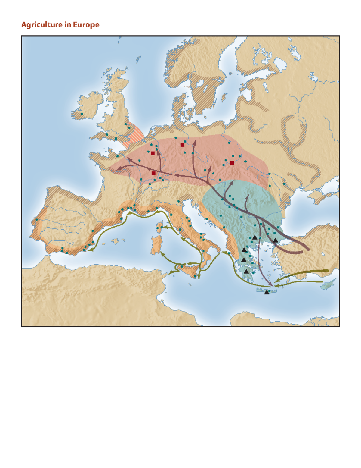 Ch01map08-worksheet - This is a map from History class - Agriculture in ...