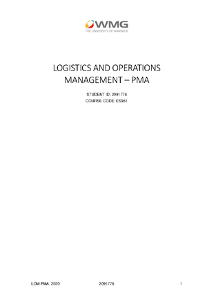 Operations Management 4Vs Analysis - 1. Background The current ...