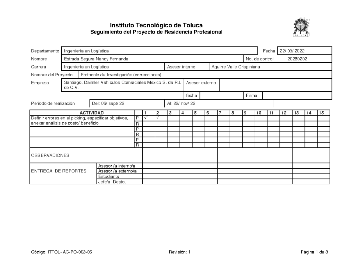 5 Seguimiento DEL Proyecto Ittol Estradasegura - Instituto Tecnológico ...