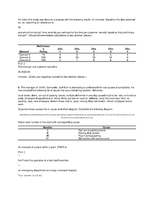 OPM Exam Cheat Sheet - Using Operations to Create Value Operations Management: OPM is about the ...