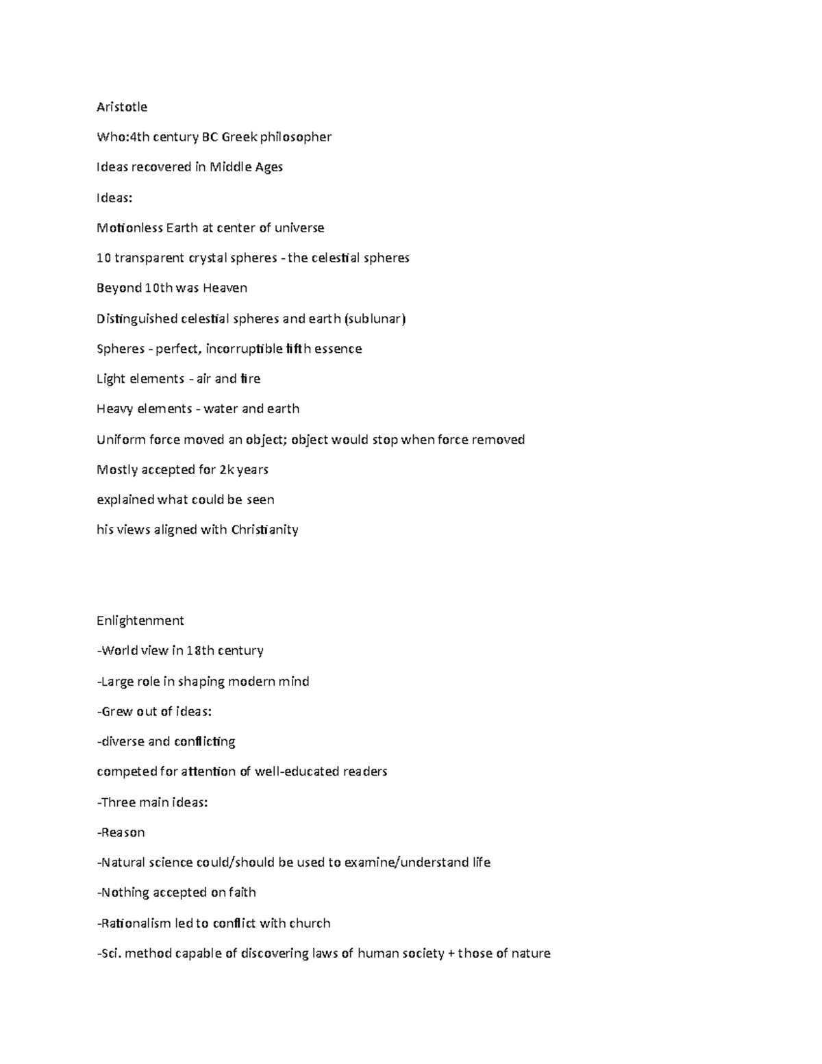 Aristotle - notes - Aristotle Who:4th century BC Greek philosopher ...