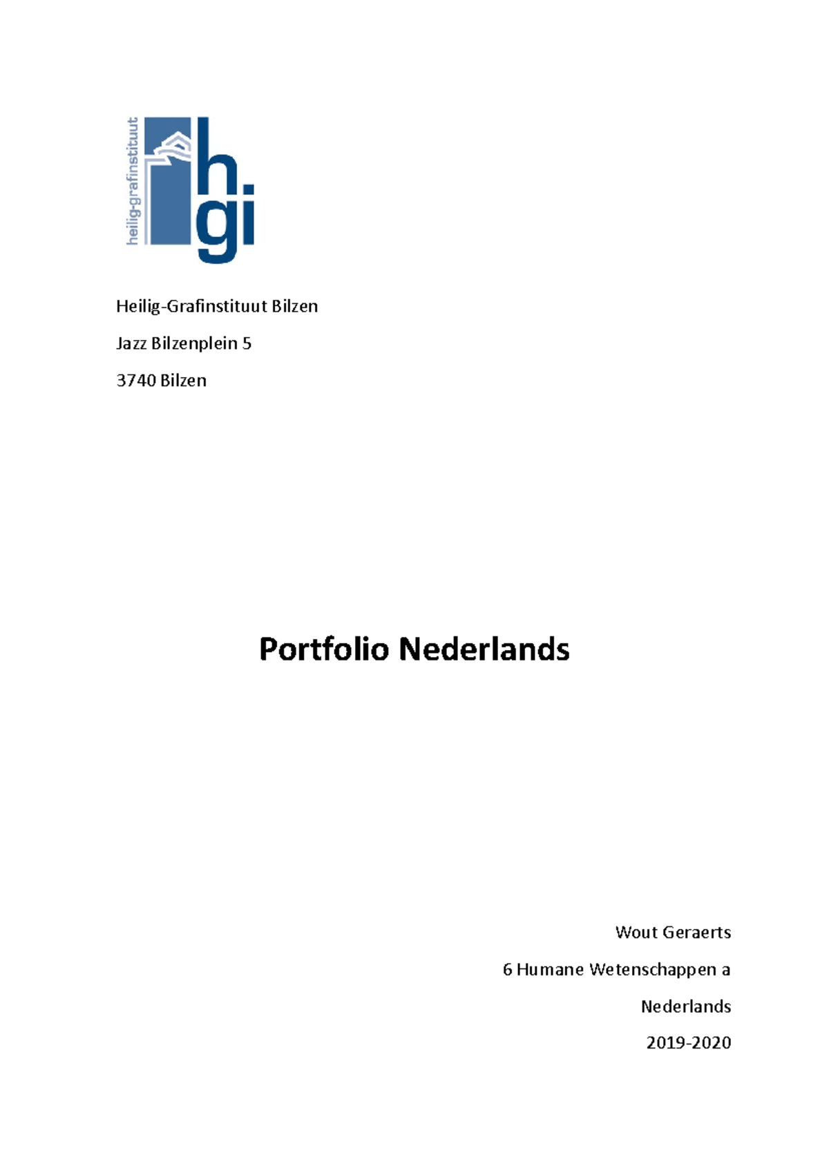 Port - Heilig-Grafinstituut Bilzen Jazz Bilzenplein 5 3740 Bilzen ...