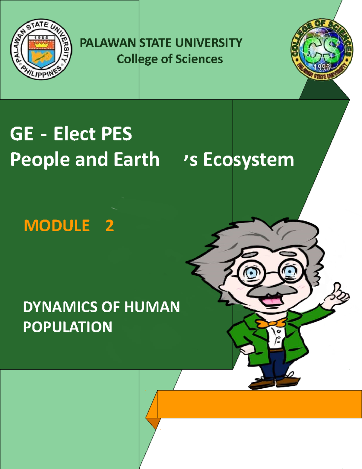 Module-2-Dynamics of Human Population - GE - Elect PES People and Earth ...