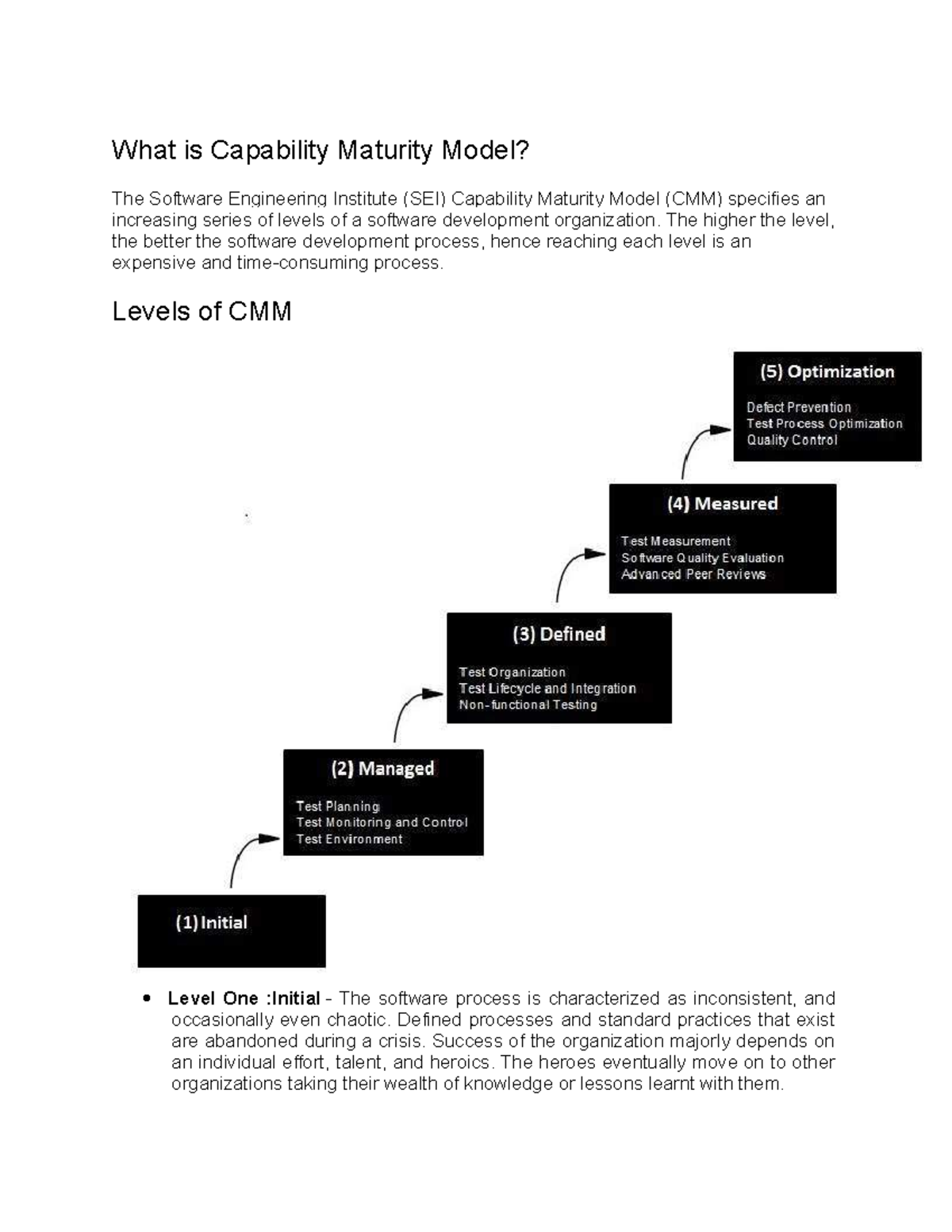 Capability Maturity Model - Software Engineering - ICS 2302 - JKUAT ...