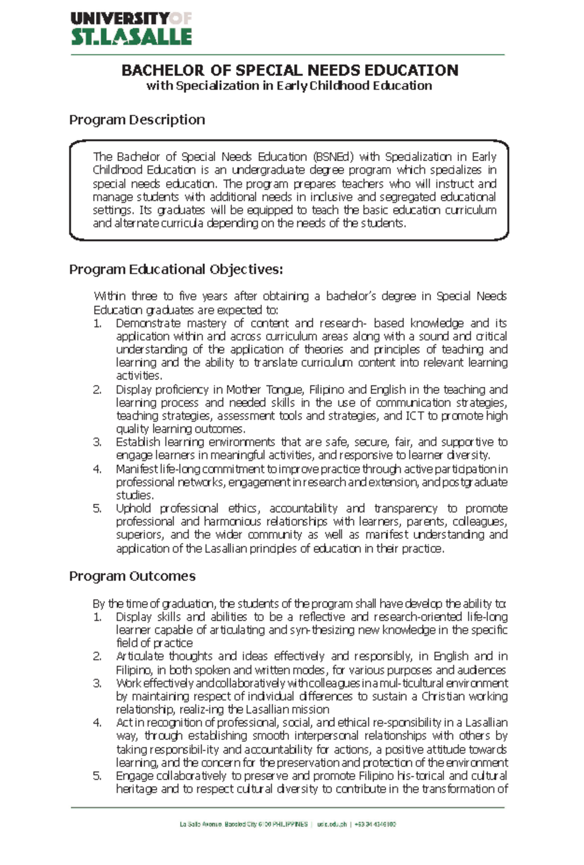 3.Bachelor of Special Needs Education - The program prepares teachers ...