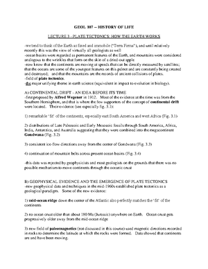 Geol107-lecture 30 2020 Mammalian biogeography complete - GEOL 107 ...