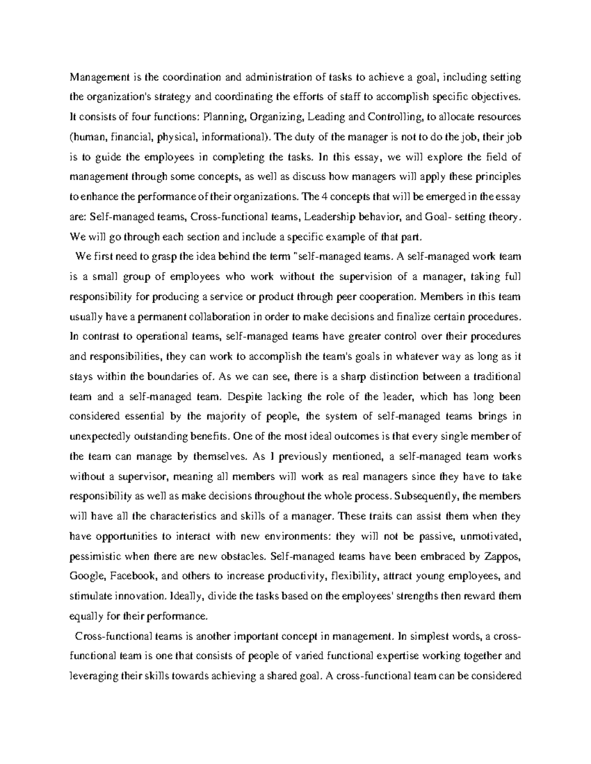 Individual essay mgt - For reference only, takes for instructions ...