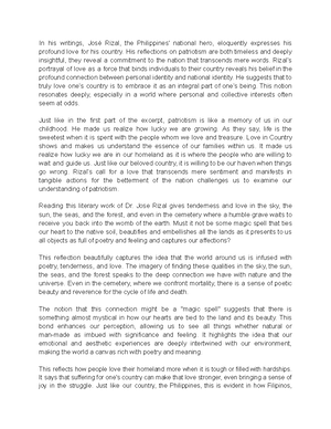 Chapter 3 - Summary Rizal's Life, Works, and Writings - Chapter 3 ...