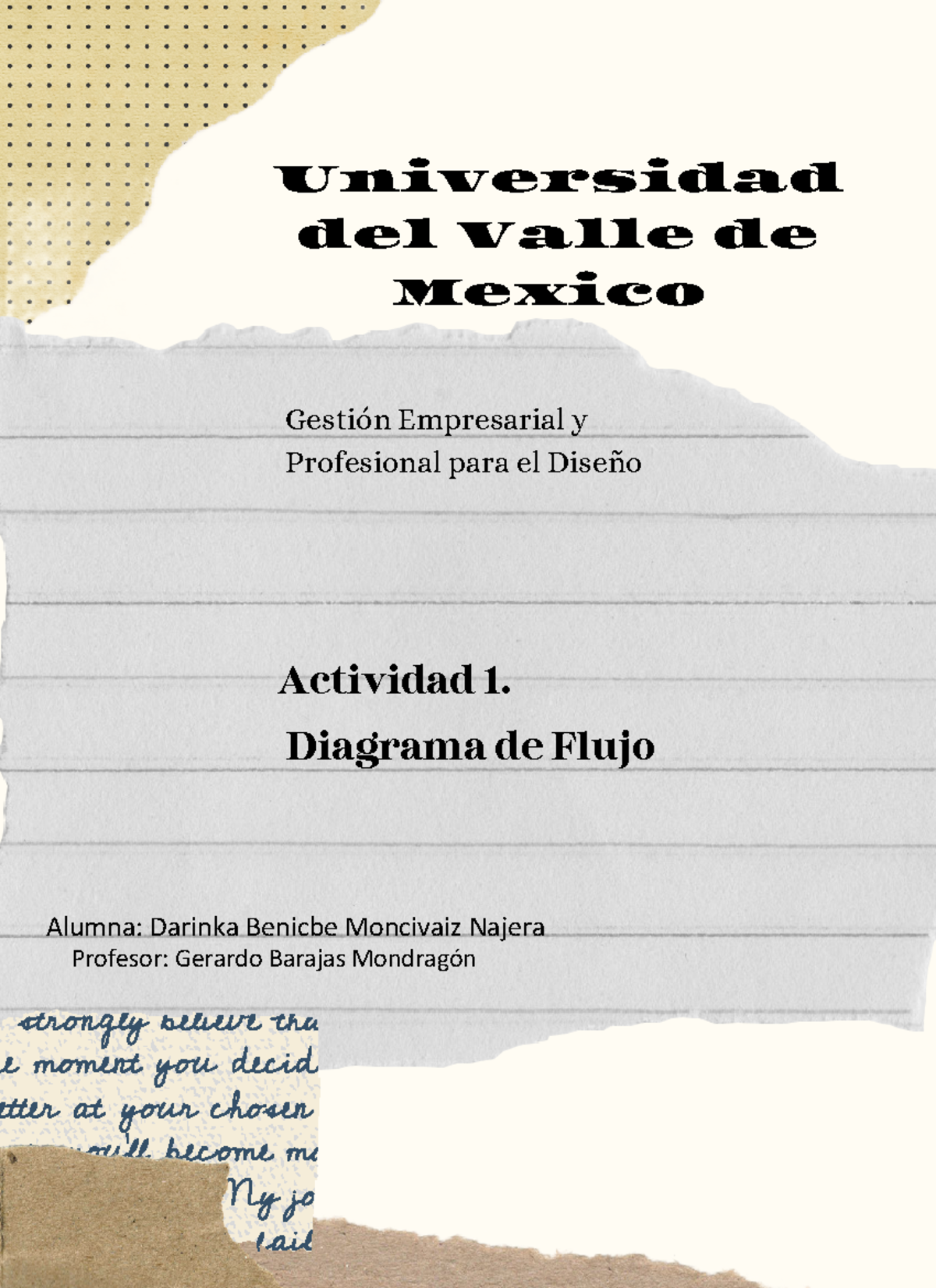 DBMN Geypddact - Act. 1 Diagrama de Flujo...... - Alumna: Darinka ...