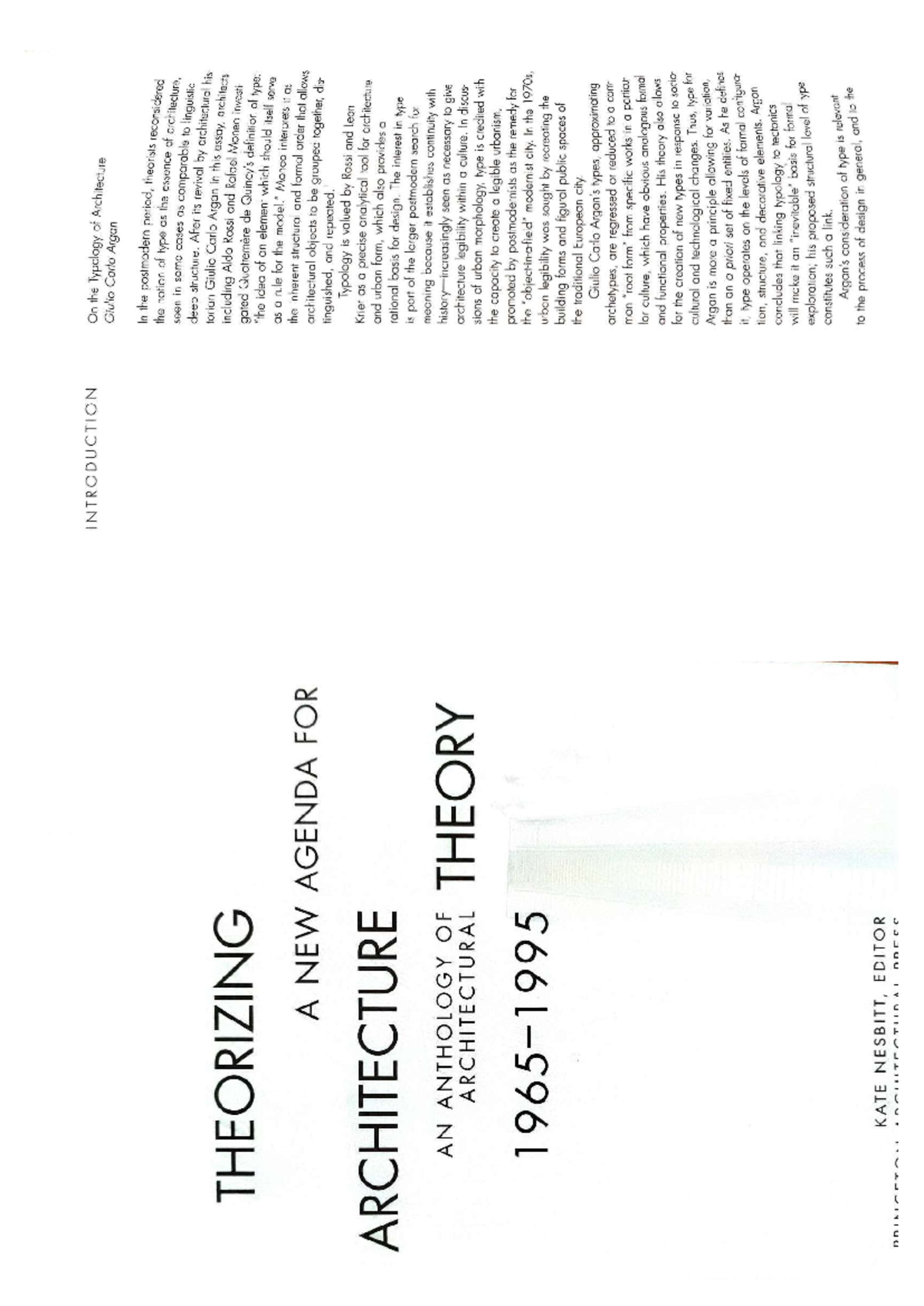 Theorizing a new agenda for Architecture an anthology of architectural ...
