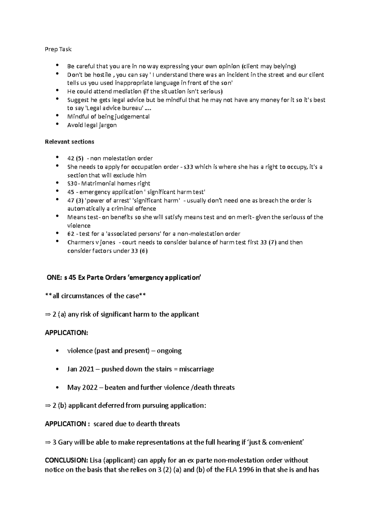 Unit 8 - Domestic abuse - Interim care orders are discussed in this ...