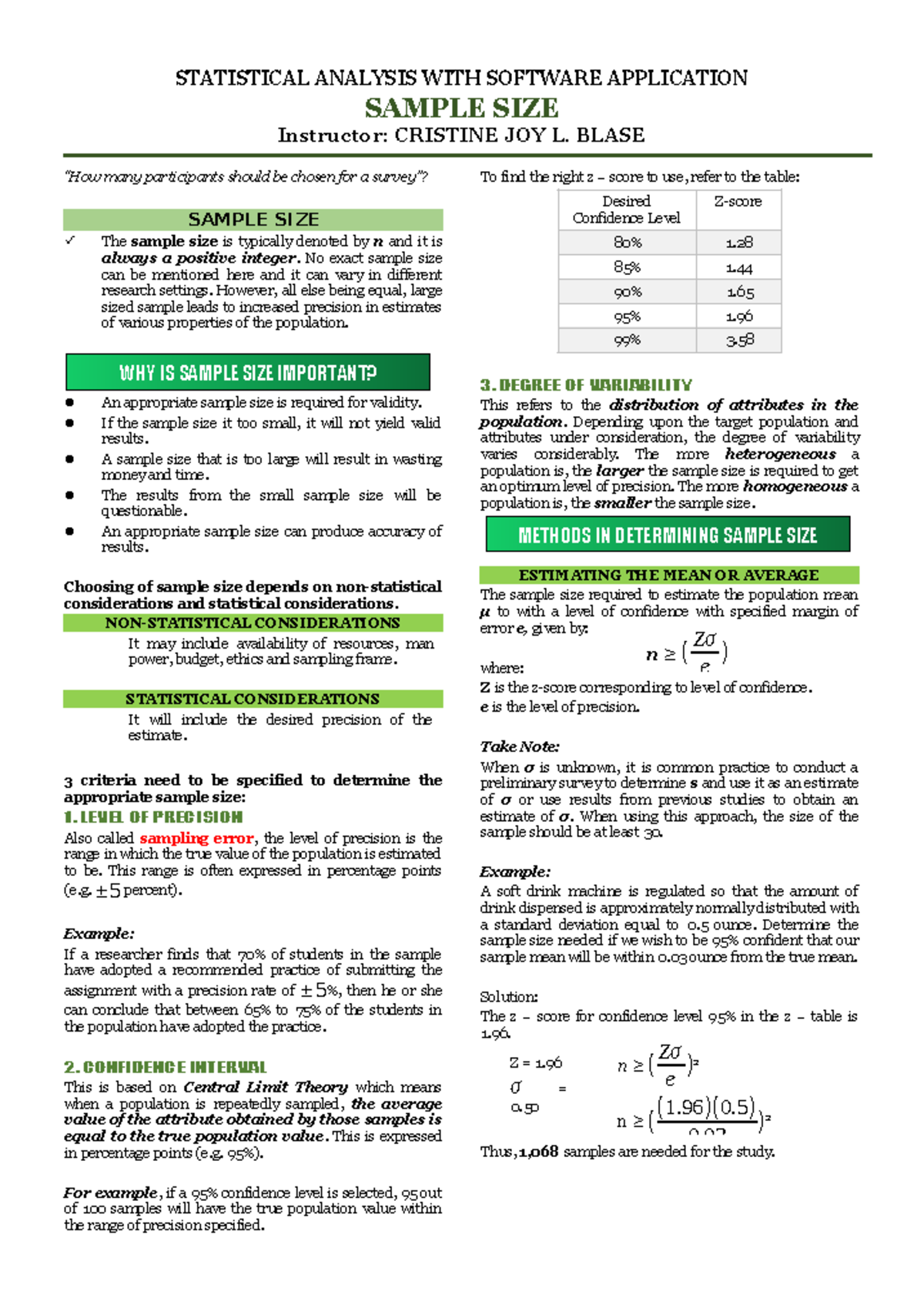 IT Midterm 1 B5 - STATISTICAL ANALYSIS WITH SOFTWARE APPLICATION SAMPLE ...