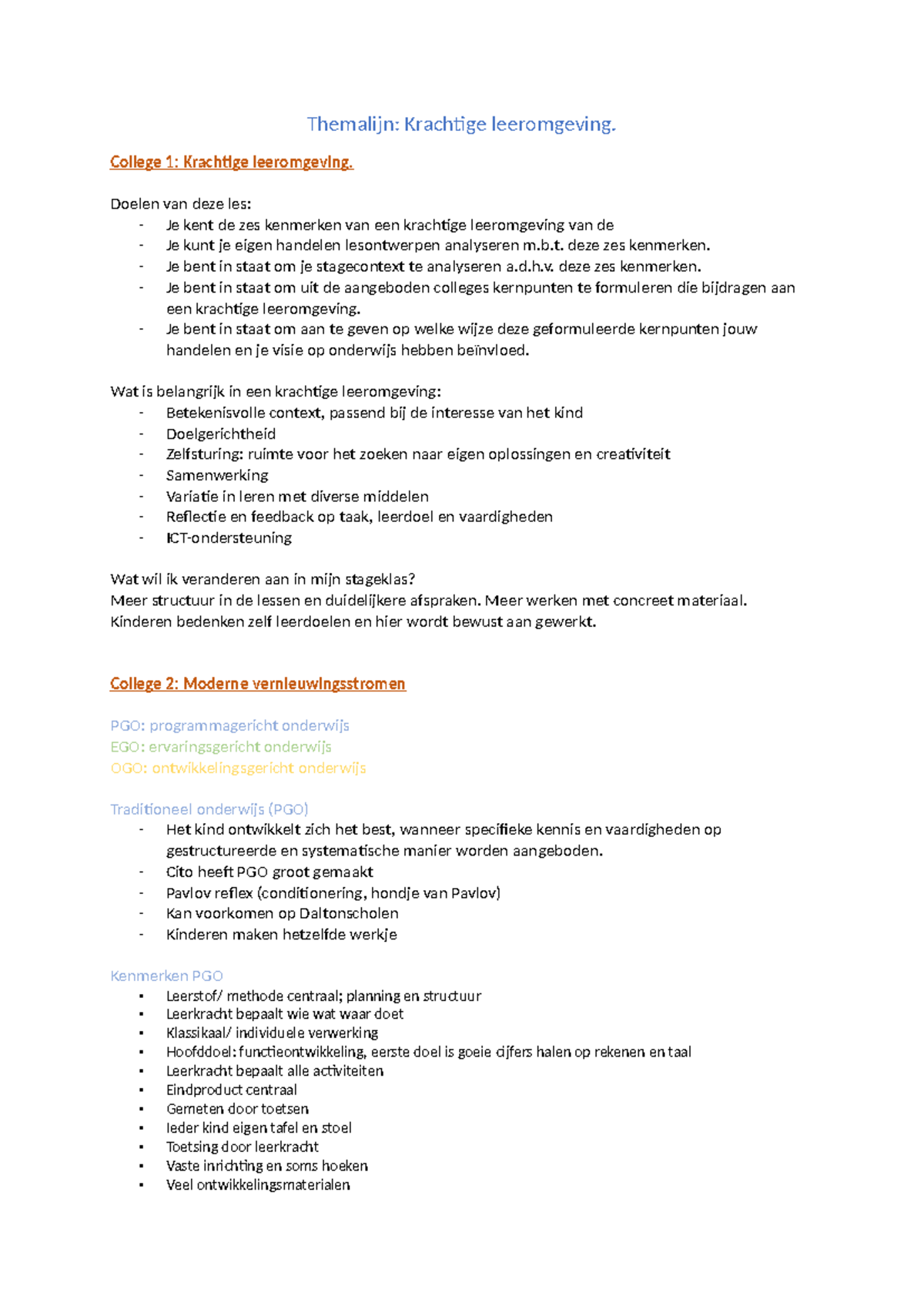 Thema Krachtige Leeromgeving - Themalijn: Krachtige leeromgeving ...