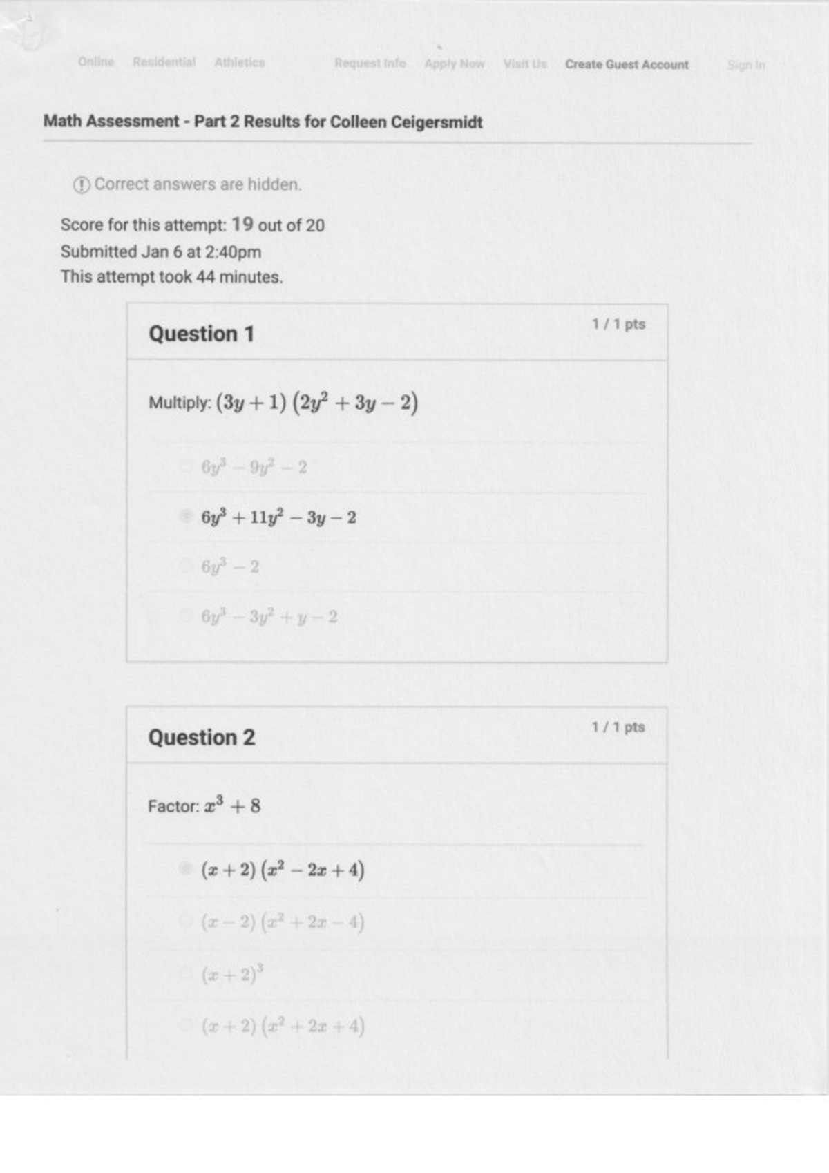 MATH Assessment Part2 - UNIV 101 - Studocu
