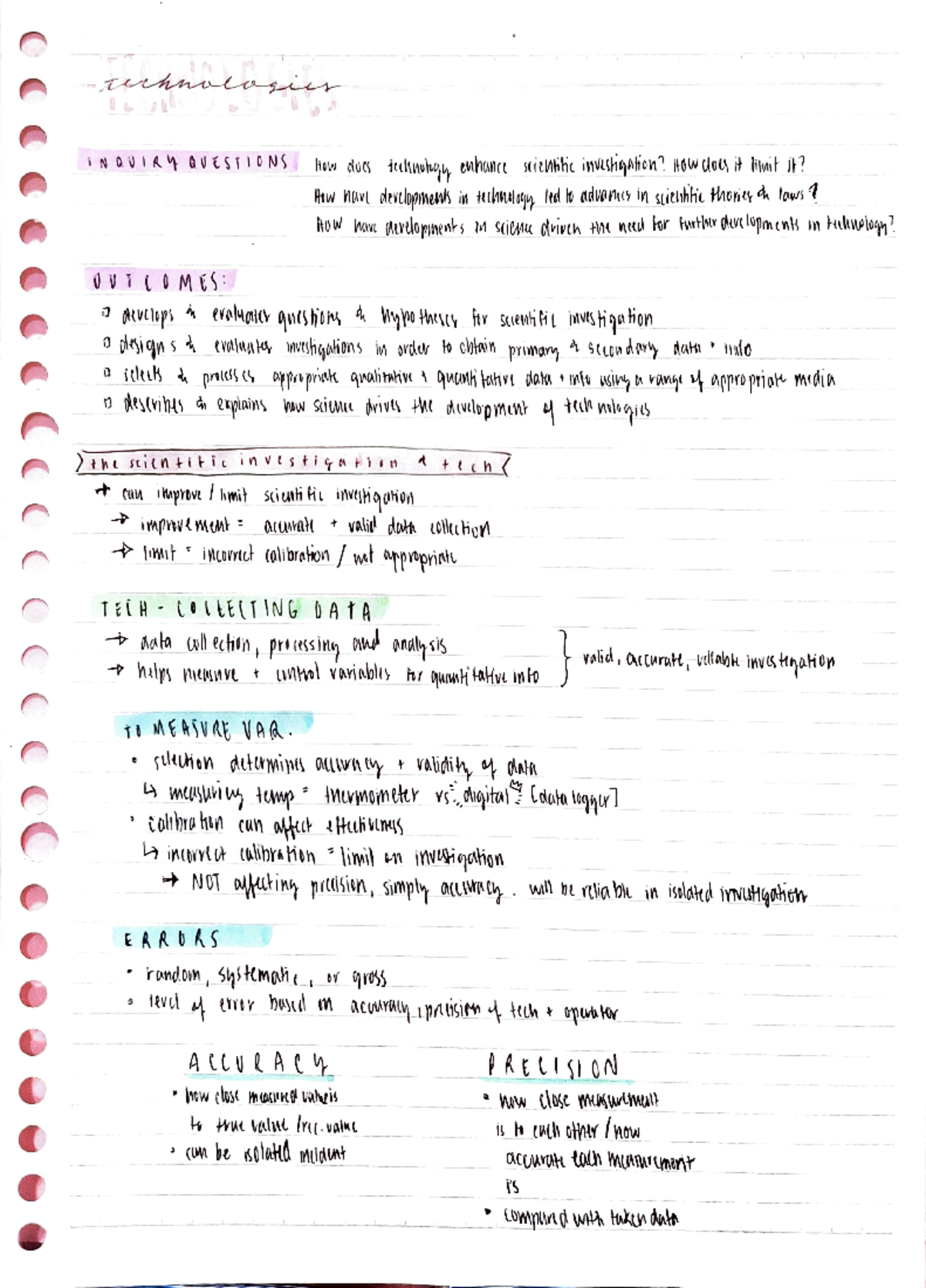Module 6 - mod 6 complete notes, based on investigating science in ...