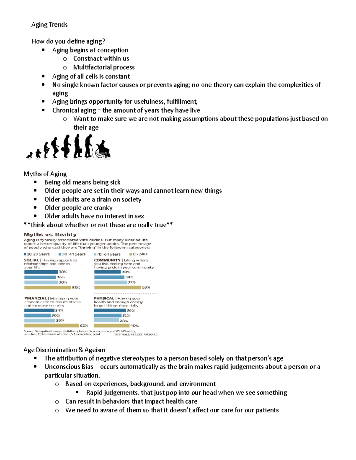 2020-Nurs421 Aging Trends lecture notes - Aging Trends How do you ...