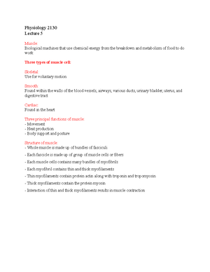 Module 1 (Physiology); Physiology : UOFT - Module 1 (Physiology ...