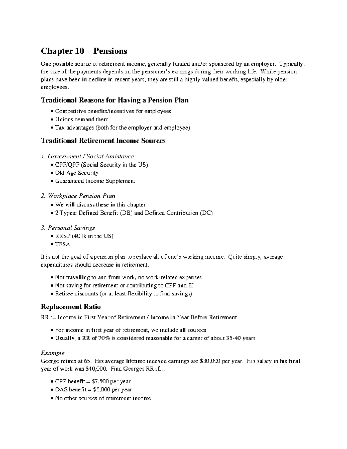 Chapter 10 Notes - Actuarial Science-life contigencies II - Chapter 10 ...
