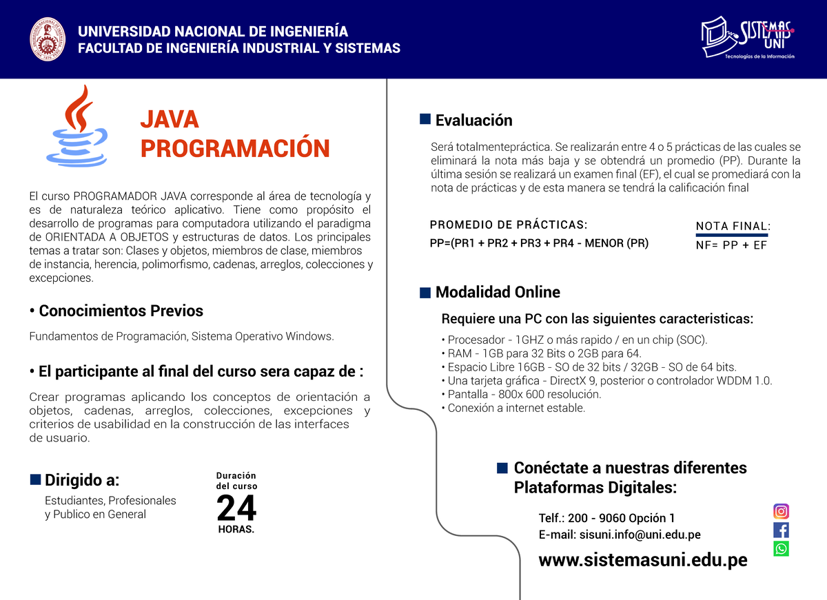 Java-programacion sistemasuni UNI - Estudiantes, Profesionales y ...