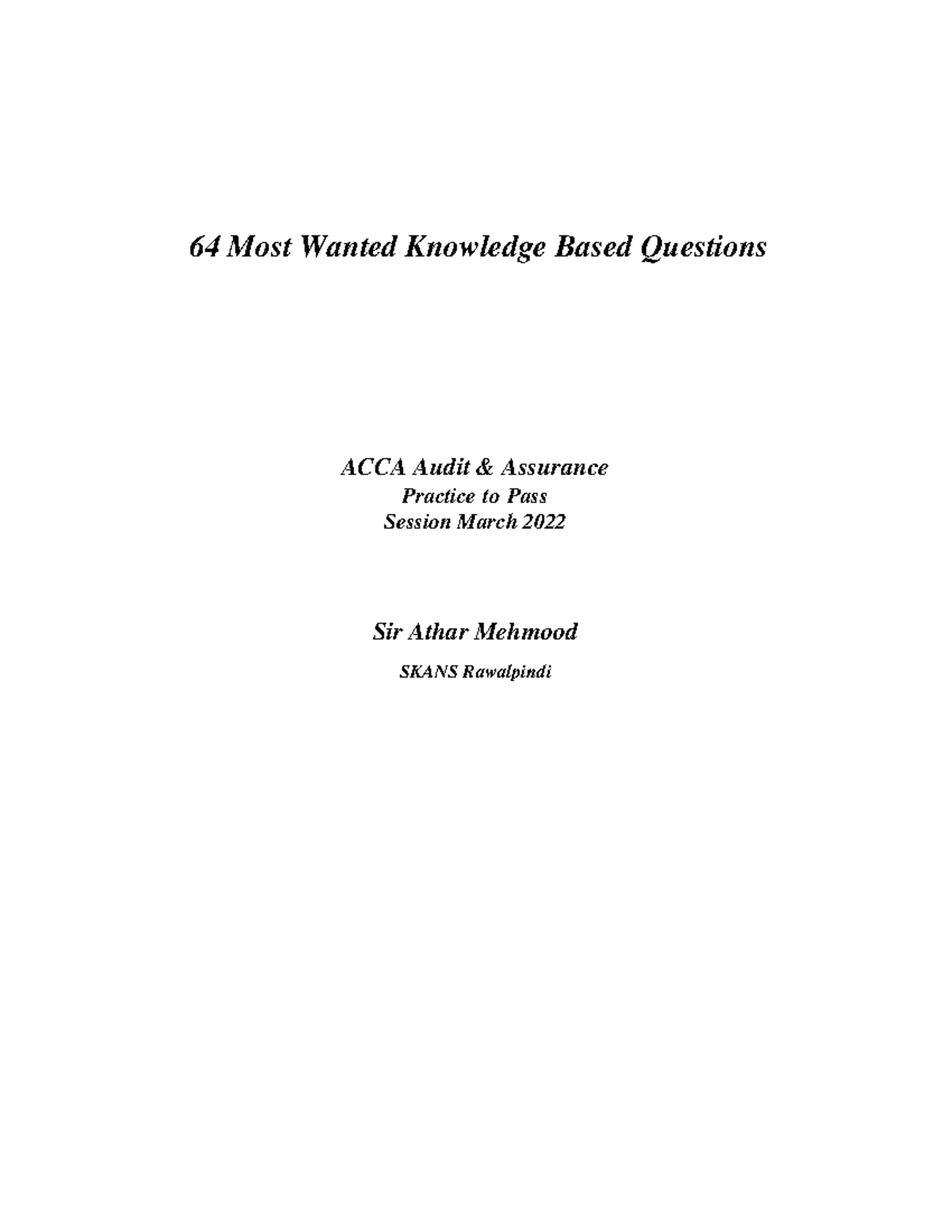 64 most wanted questions - 64 Most Wanted Knowledge Based Questions ...