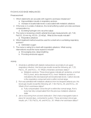 Fluid Electrolytes Study Guide - Fluid & Electrolytes Cheat Sheet ...