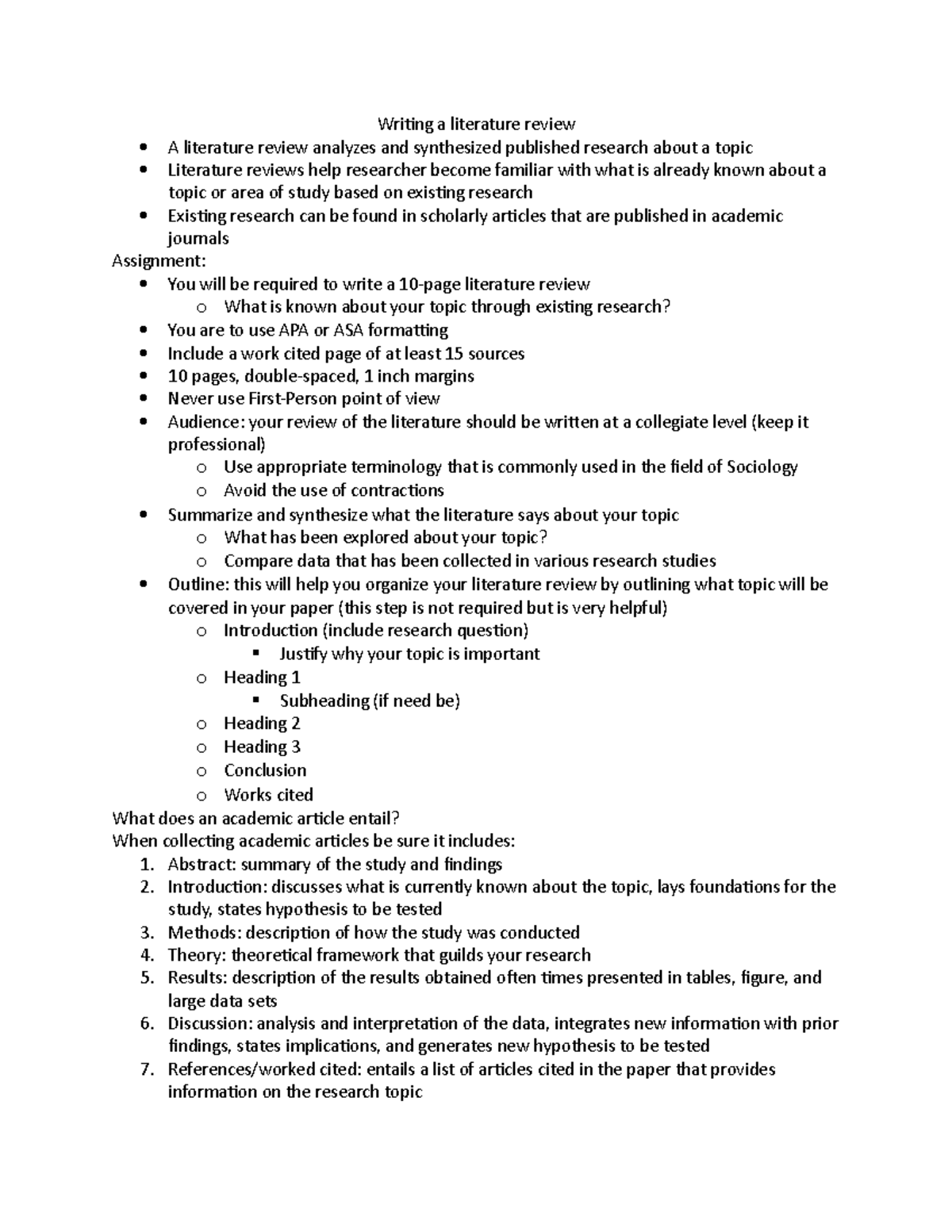 Writing a literature review - Citations and References When quoting and ...