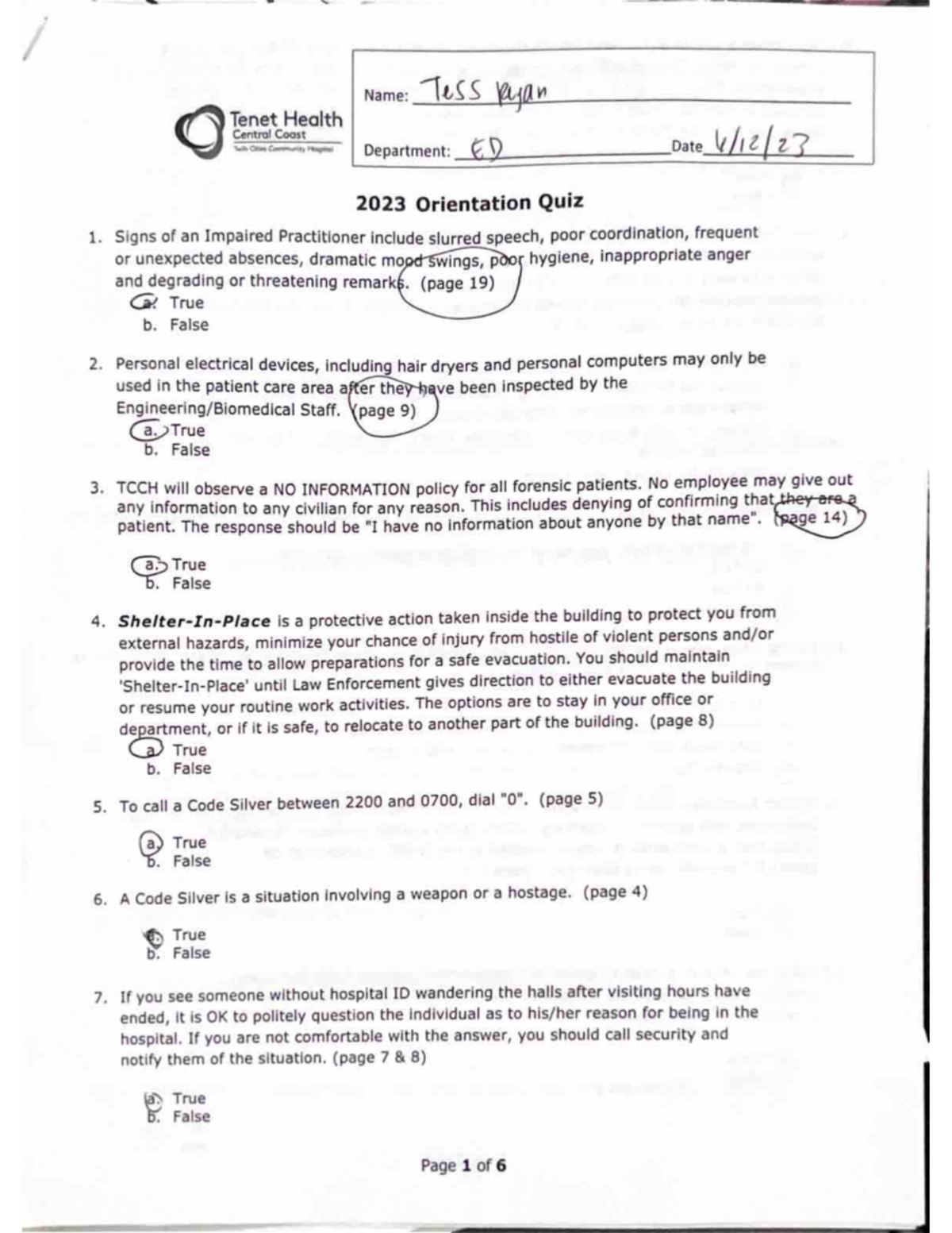 Orientation quiz 2023 copy - NRAD 203D - Studocu