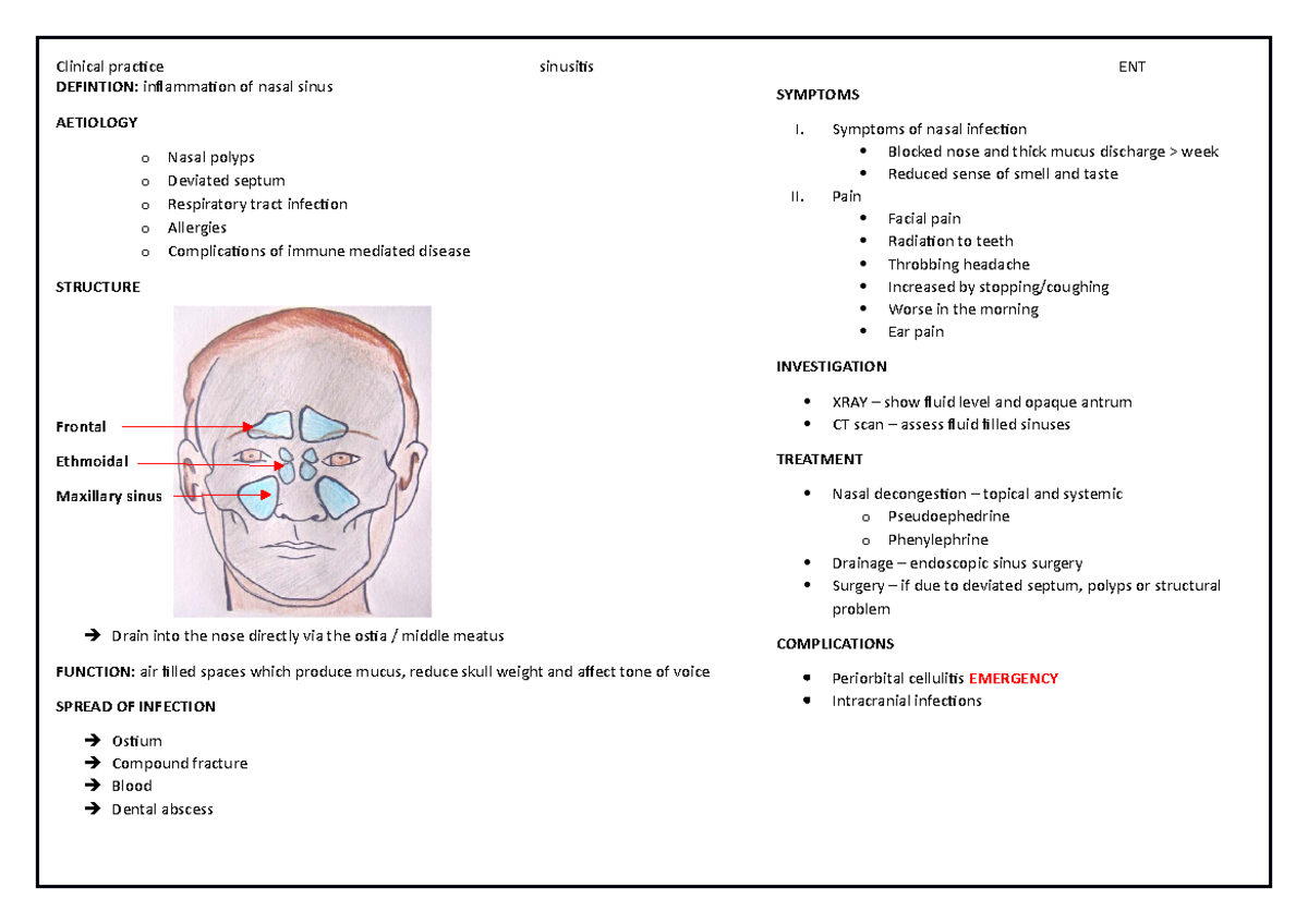 ENT: Clinical features and management of sinusitis - Clinical practice ...