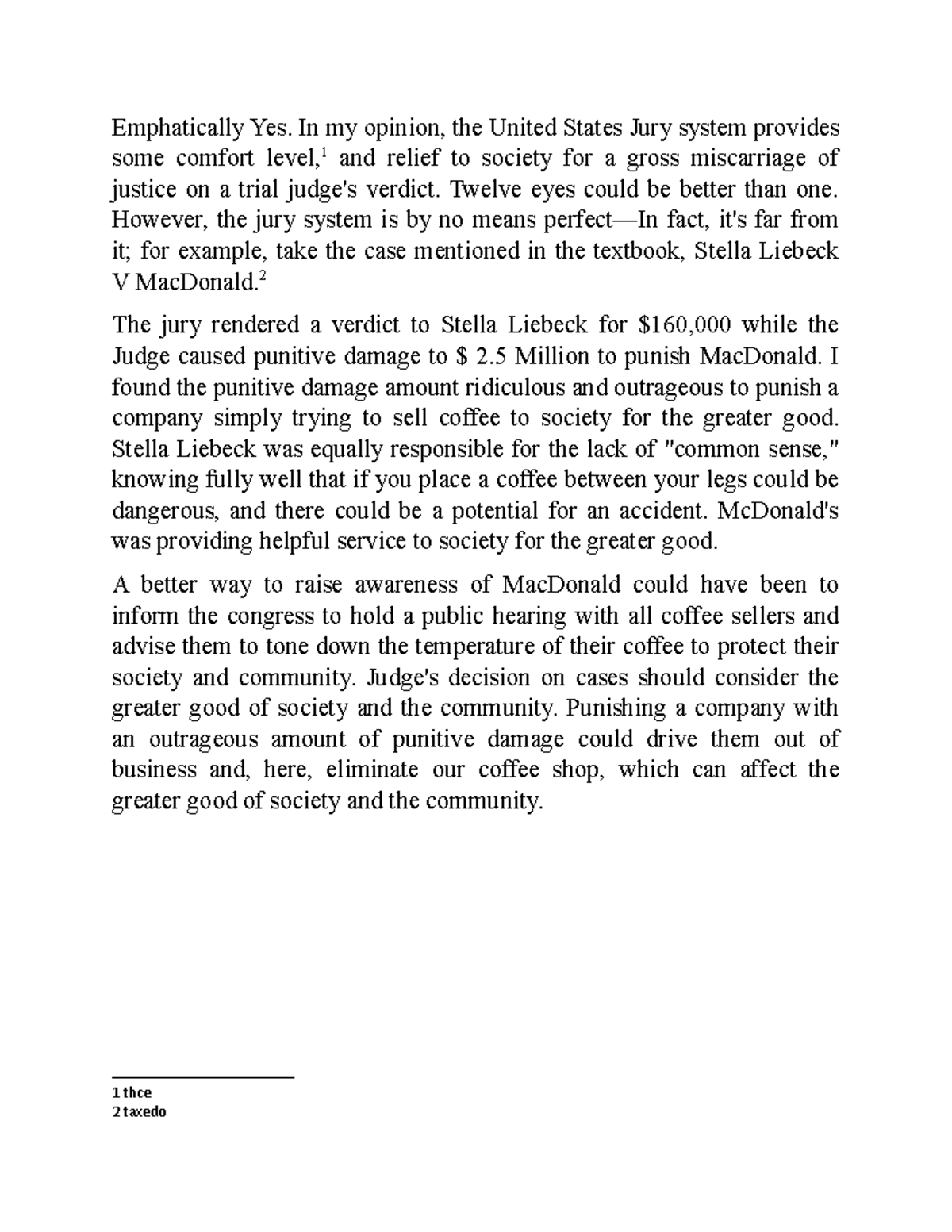 Emphatically Yes - is the jury system relevant - Emphatically Yes. In ...