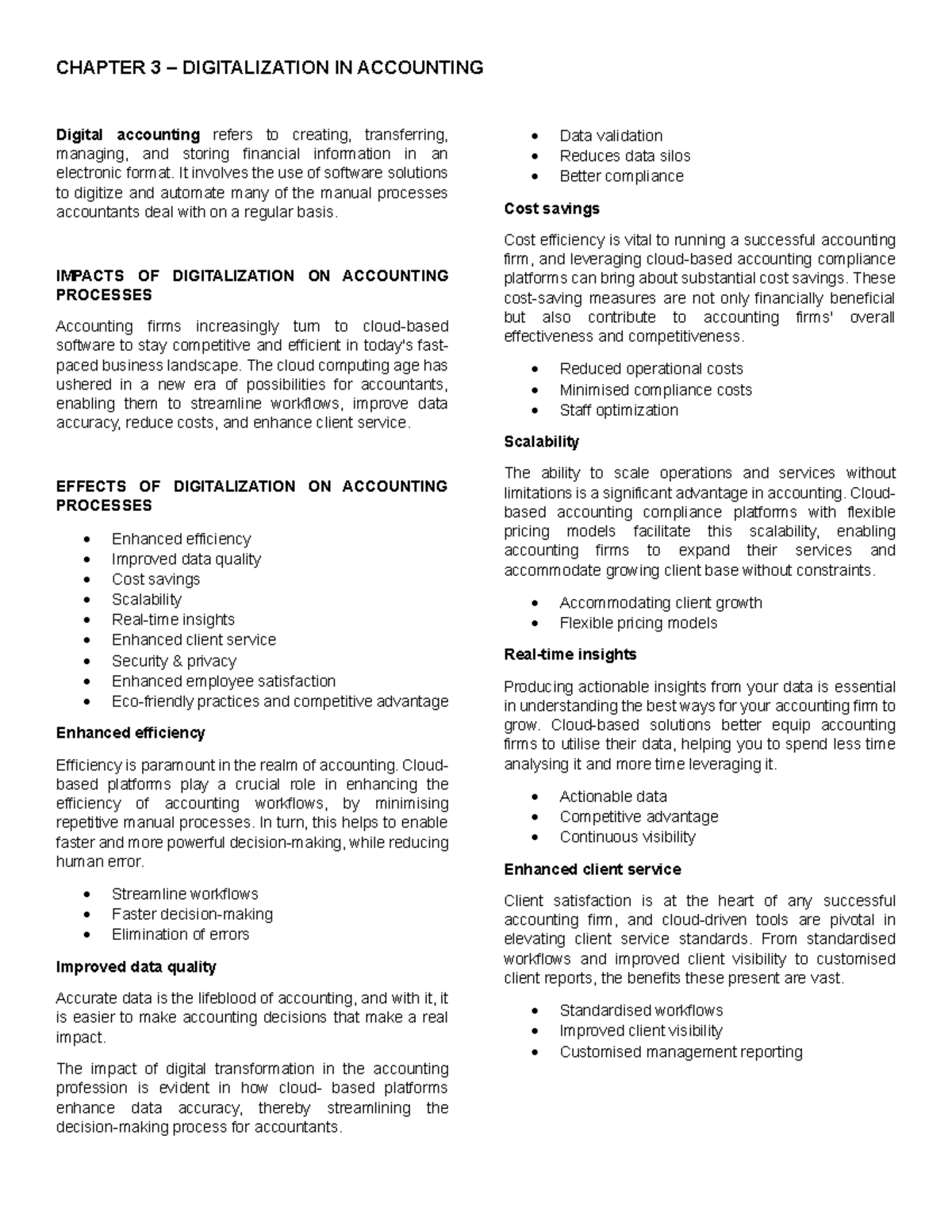 Chapter 3 Digitalization IN Accounting - CHAPTER 3 – DIGITALIZATION IN ...