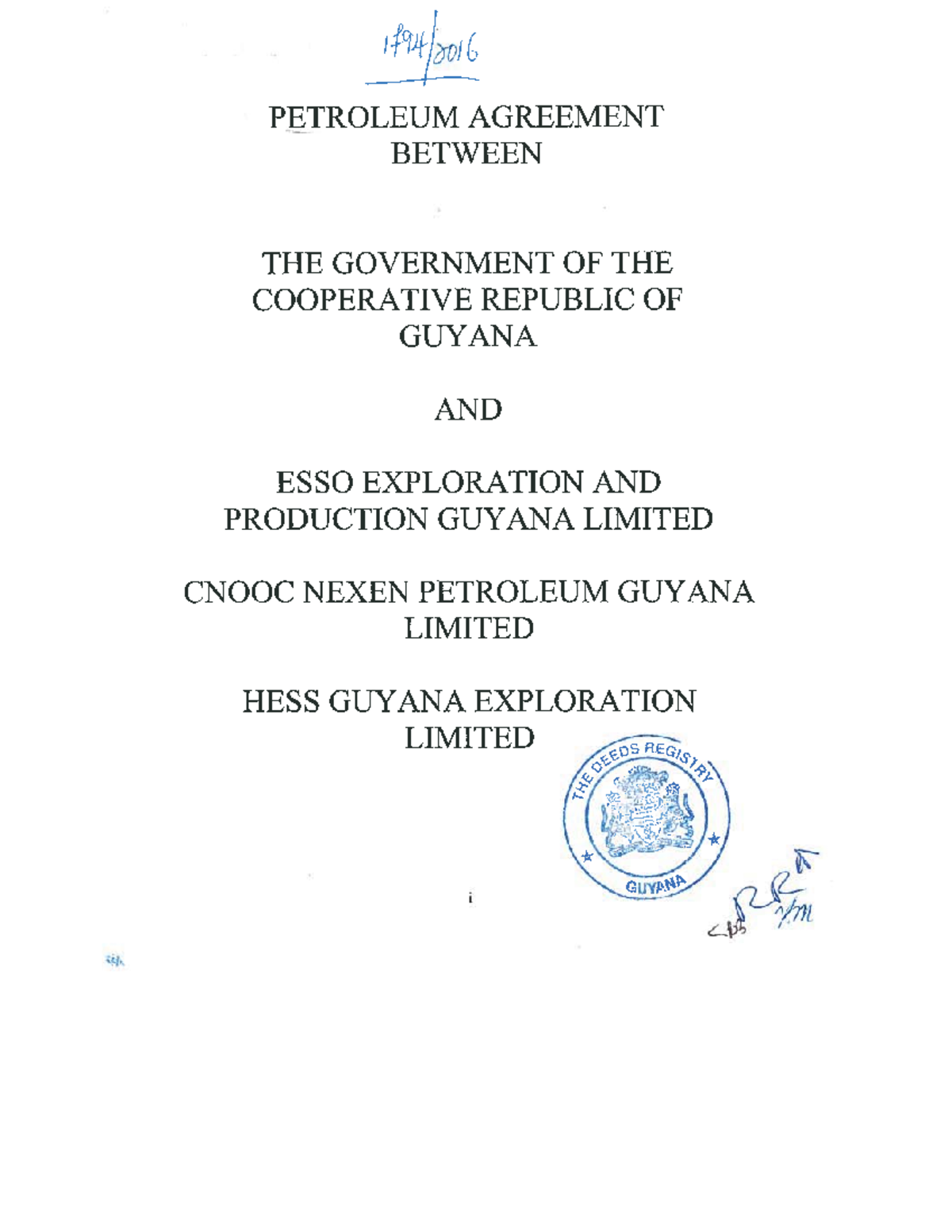 Petroleum Agreement Oct 7 2016 - Law of contract - Studocu