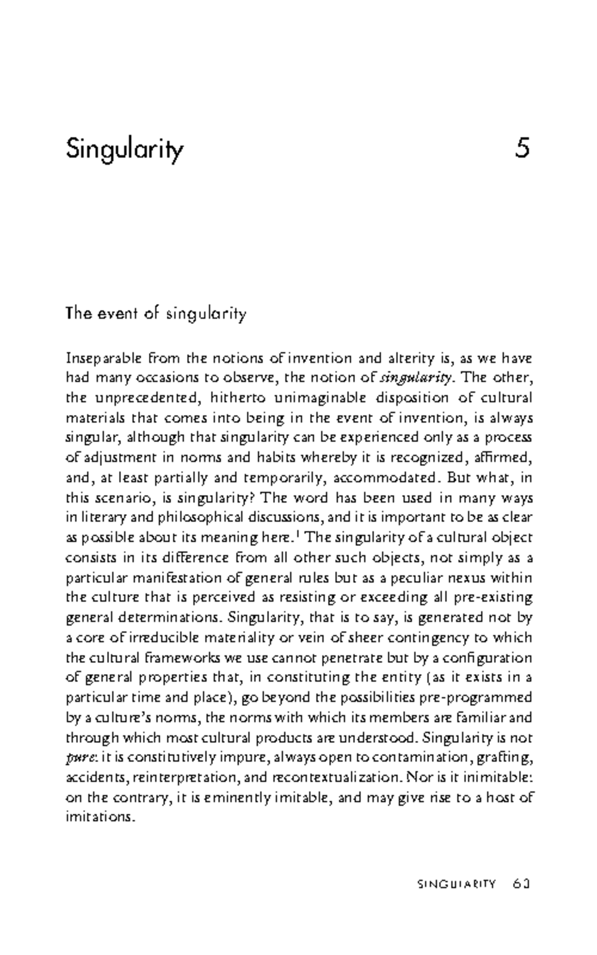 Attridge, Derek- Singularity - Singularity 5 The event of singularity ...