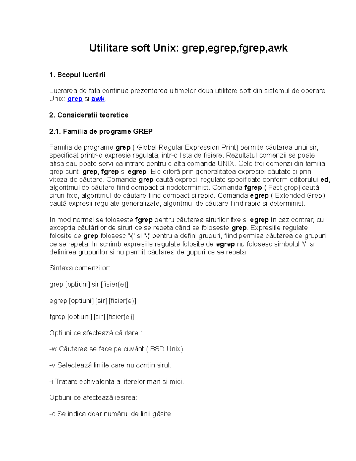 Awk Sed Ro Batch Linux Utilitare Soft Unix Grepegrepfgrepawk 1