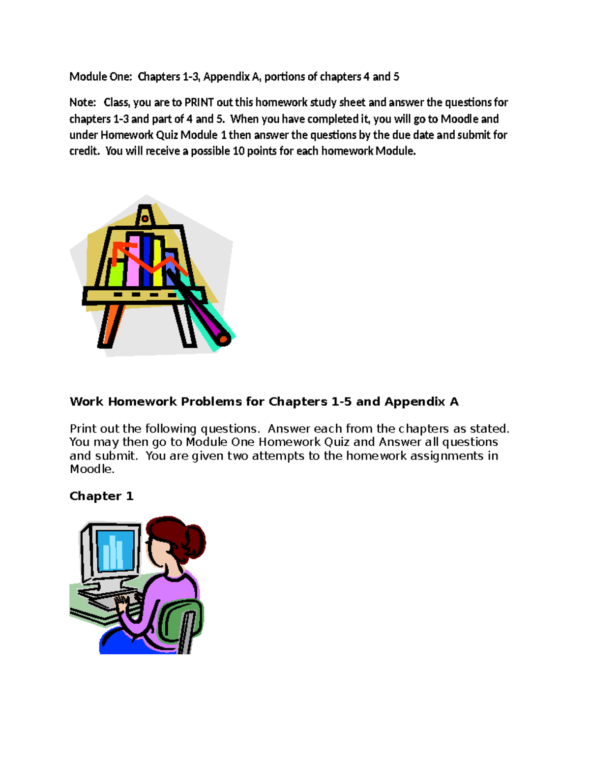 Module 20One 20Econ 20Fall 202016 - Module One: Chapters 1-3, Appendix A, portions of chapters 4 ...