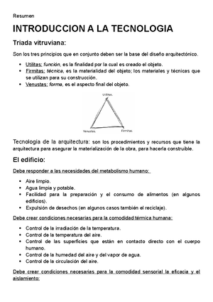 Tecnologia - Introducción a la Tecnologia - UNL - Studocu