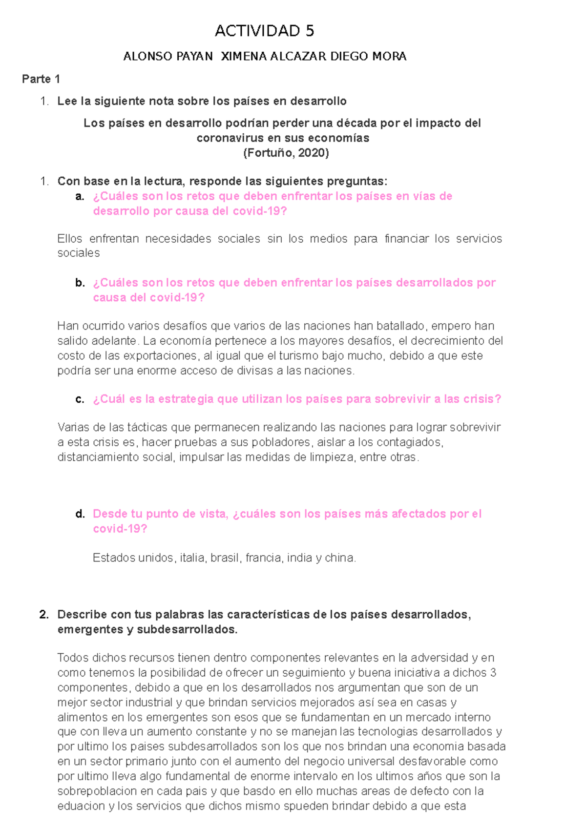 Actividad 5 economia - Act 5 - ACTIVIDAD 5 ALONSO PAYAN XIMENA ALCAZAR ...