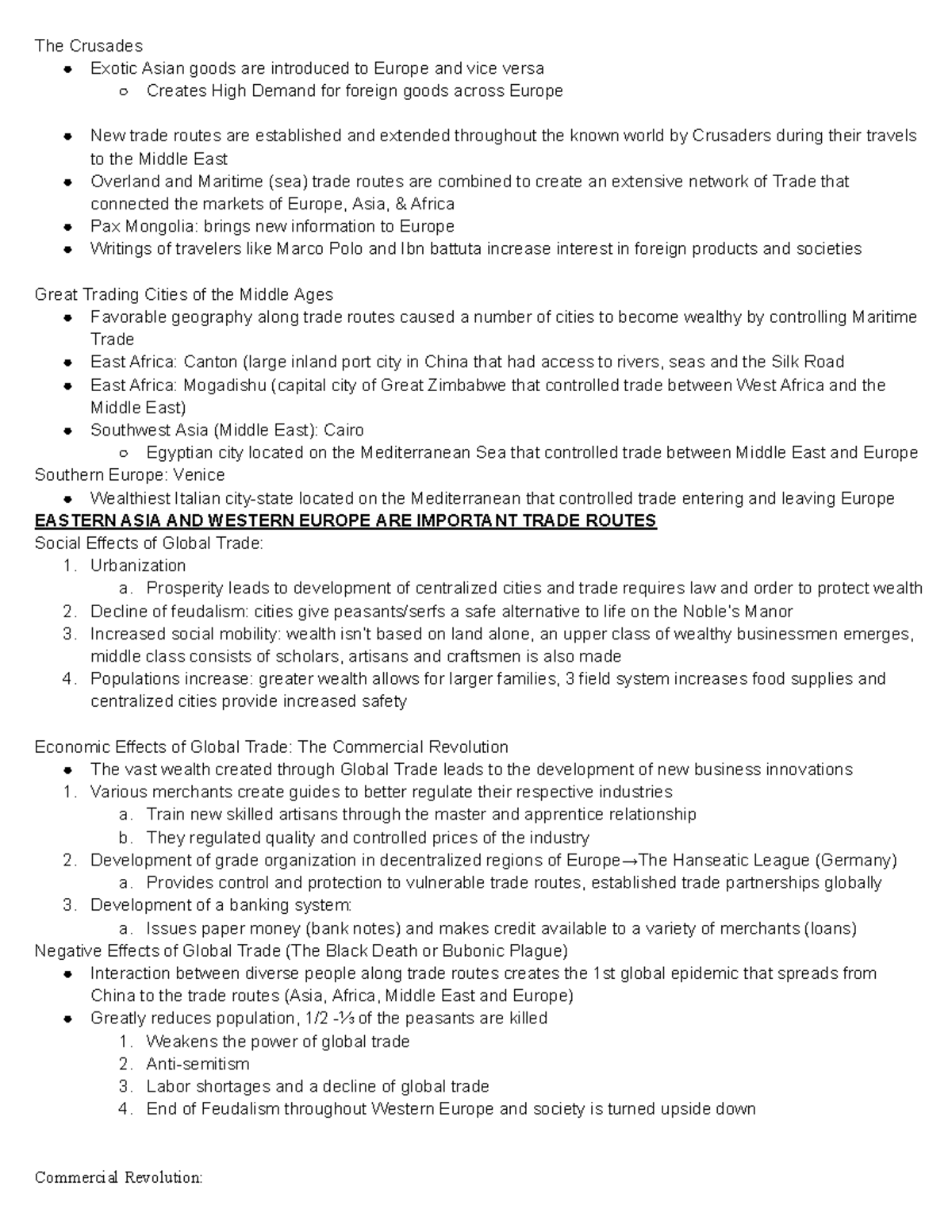 Byzantine Empire Study Guide - The Crusades Exotic Asian goods are ...