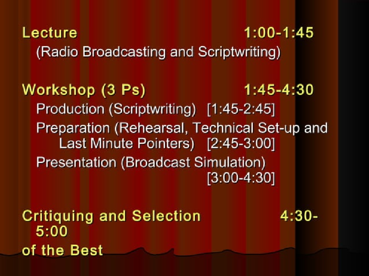 Dj-lees-radio-broadcasting - English Proficiency For College Freshman ...