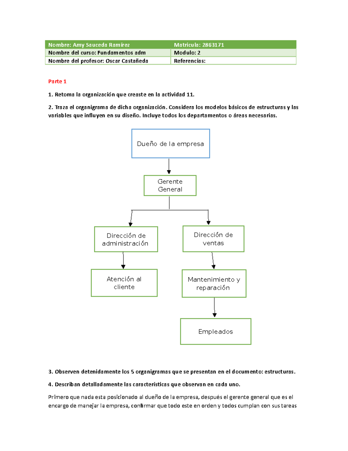 Act 12 adm - Apuntes 12 - Nombre: Amy Sauceda Ramírez Matricula ...