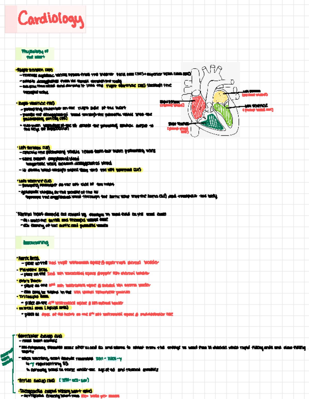 Cardiology - Lecture notes Ch. 20 - Cardiology Physiology of theHeart ...