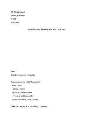 IT 140 Project One - IT 140 Design Document Template Ali Alshammari IT ...