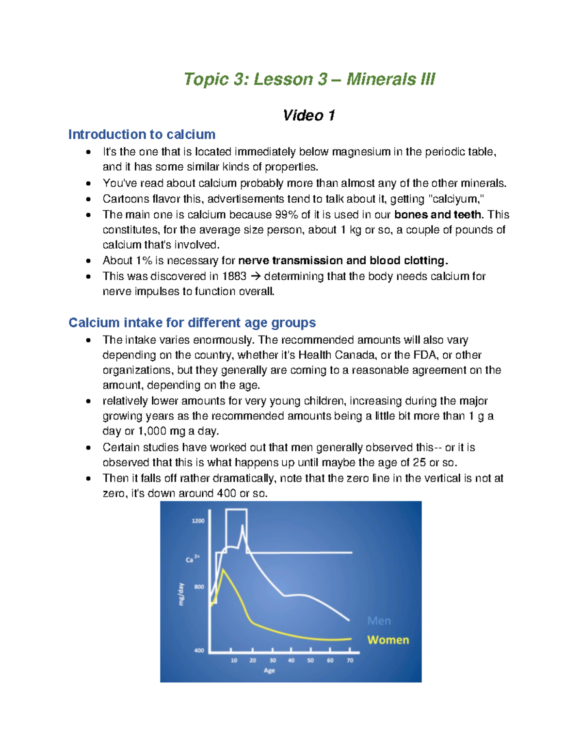 Topic 3 Lesson 3 - dee - Topic 3: Lesson 3 – Minerals III Video 1 ...