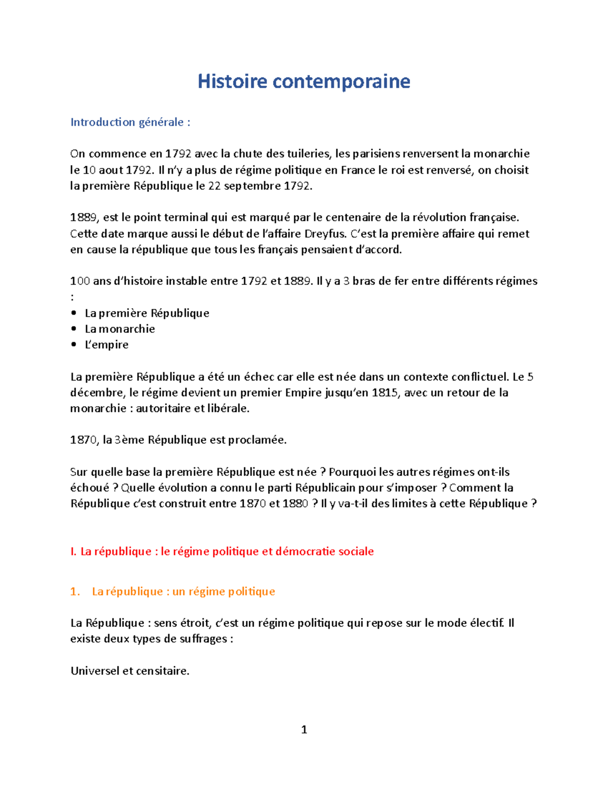 Histoire-contempo Complet - Histoire contemporaine Introduc)on générale ...