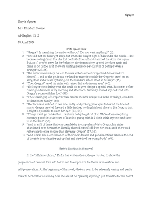 IB English HL paper 1- Example 1 - Studocu