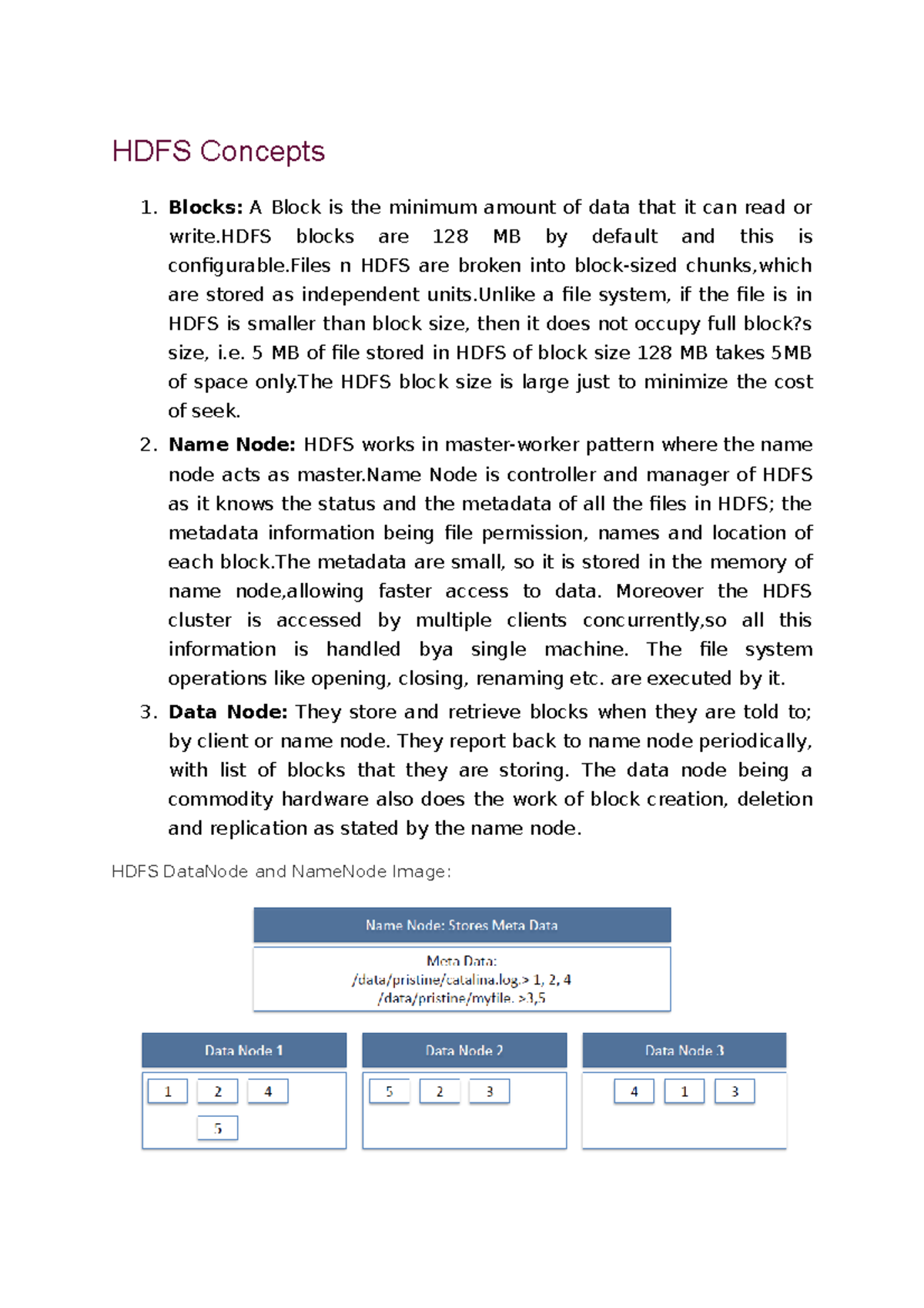 Hdfs Concepts I Want To Download Hdfs Concepts Blocks A Block Is The Minimum Amount Of Data 5095