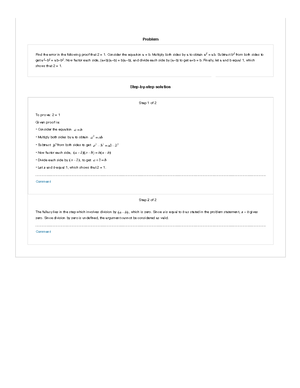 Solution for chapter 1 - Problem Write formal descriptions of the following sets. a. The set ...