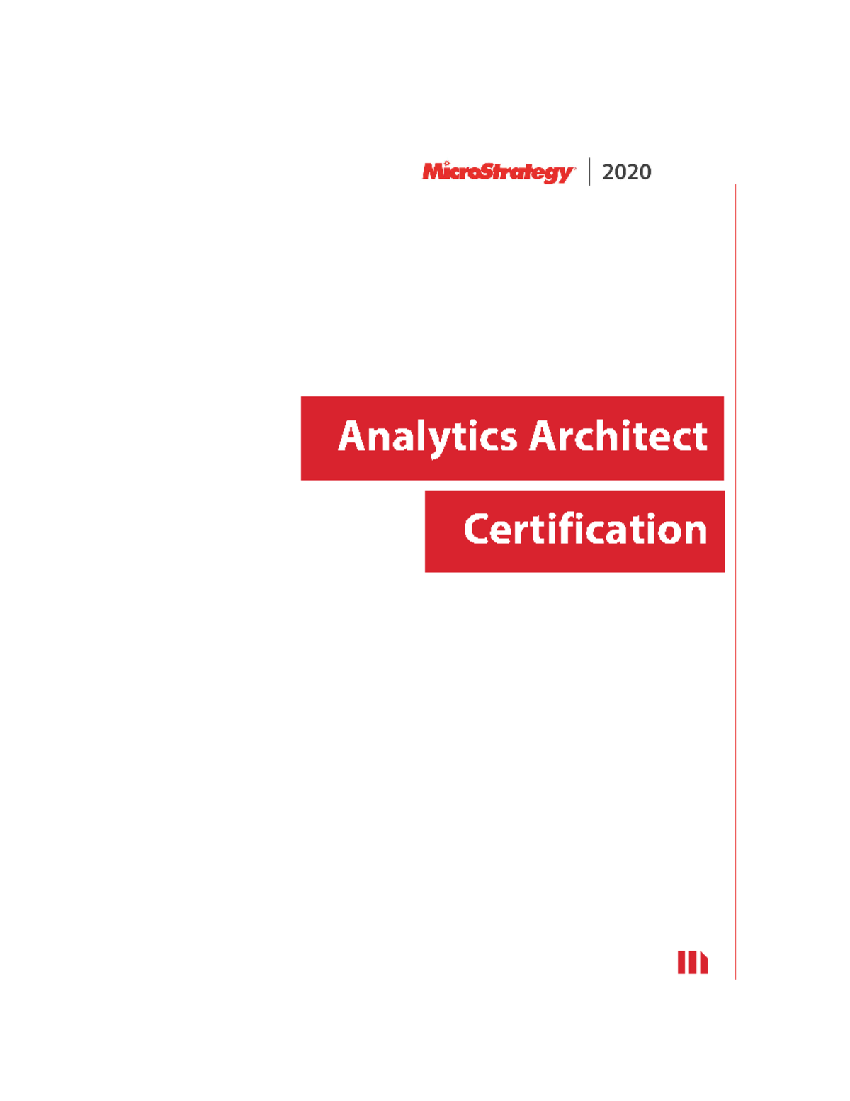 Analytics Architect Certification - Analytics Architect Certification ...