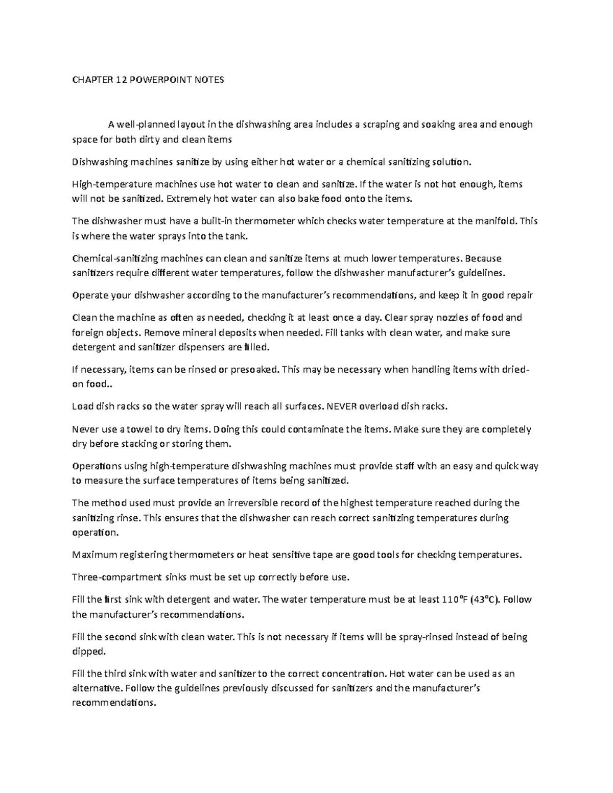 Chapter 12 Powerpoint culinary notes 2 - CHAPTER 12 POWERPOINT NOTES A ...